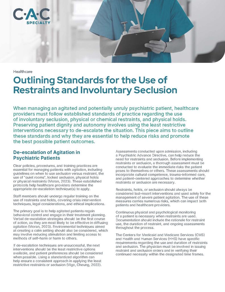 Healthcare Restraints and Seclusions - Thought Leadership - Insights ...